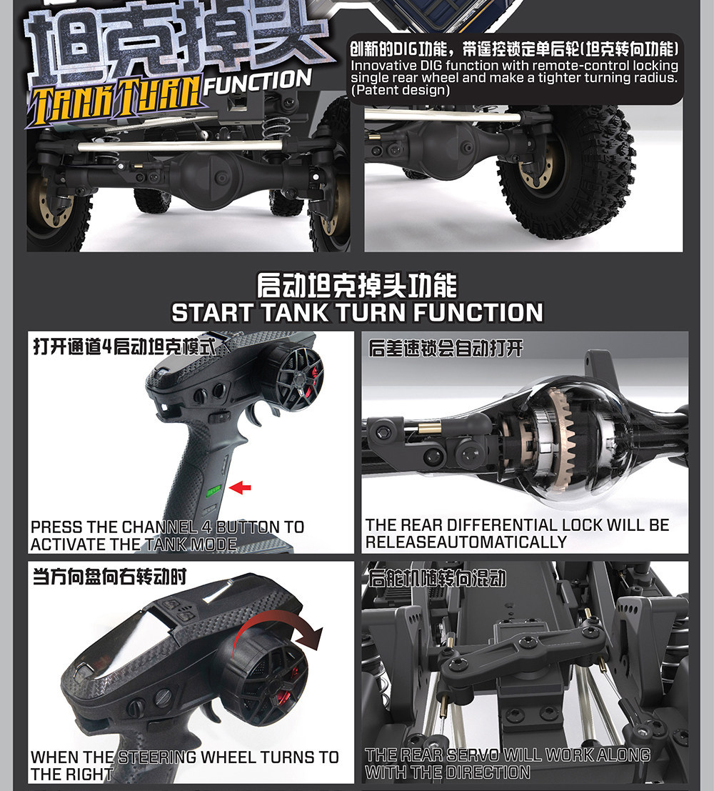 YIKONG YK4107 PRO Brushless 4WD 1/10 RC Electric Remote Control Model ...