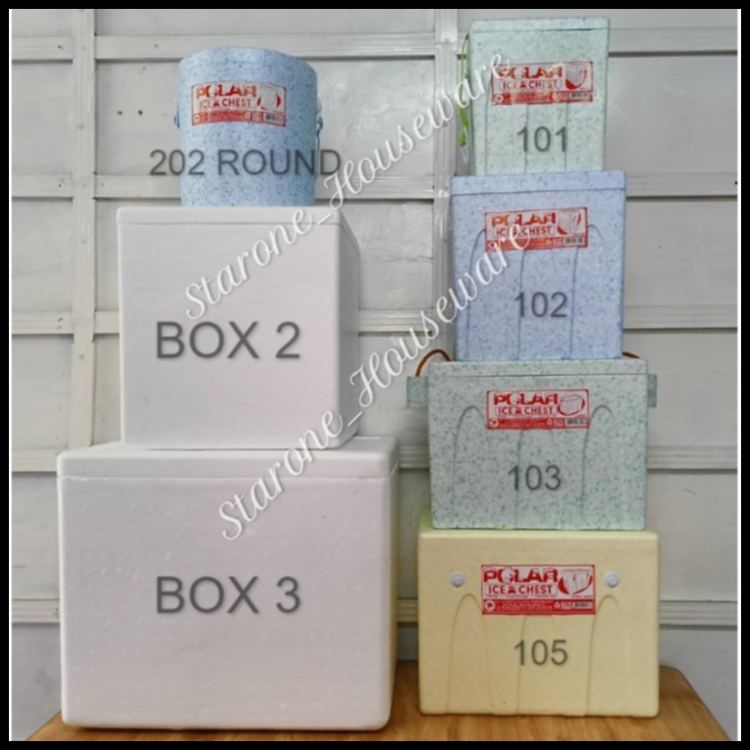 STYROBOX / STYRO BOX / PICNIC BOX ICE CHEST / ICE BOX / COOLER /(RAMDOM ...