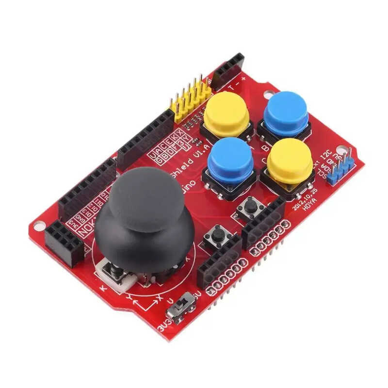 UNO R3 Game Expansion Board JoyStick Shield PS2 Joystick Button Module ...