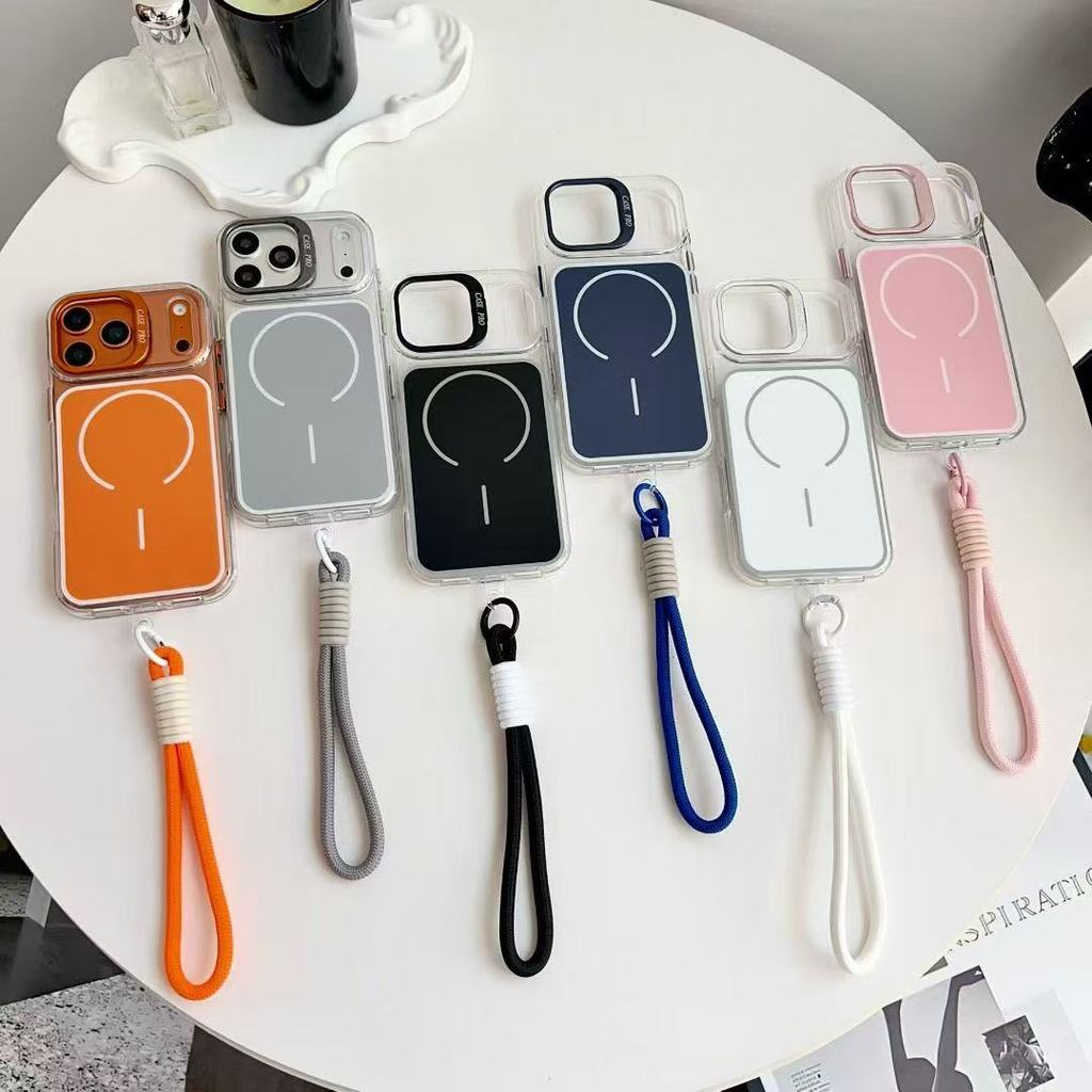 Luxury Strap Cord Magnetic For Full Lens Protection Stand Case For ...