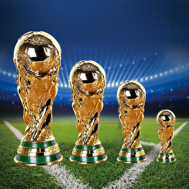 In Stock 2026 World Cup Trophy Model Football Match Fan Souvenir Qatar ...