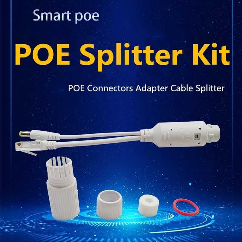48V To 12V POE Splitter / Power Over Ethernet Passive Poe Adapter ...
