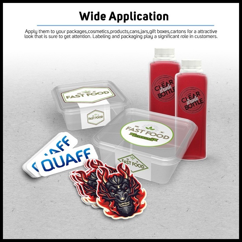 QUAFF Vinyl Inkjet Sticker Semi-Clear Waterproof A4 Size Matte , Glossy ...