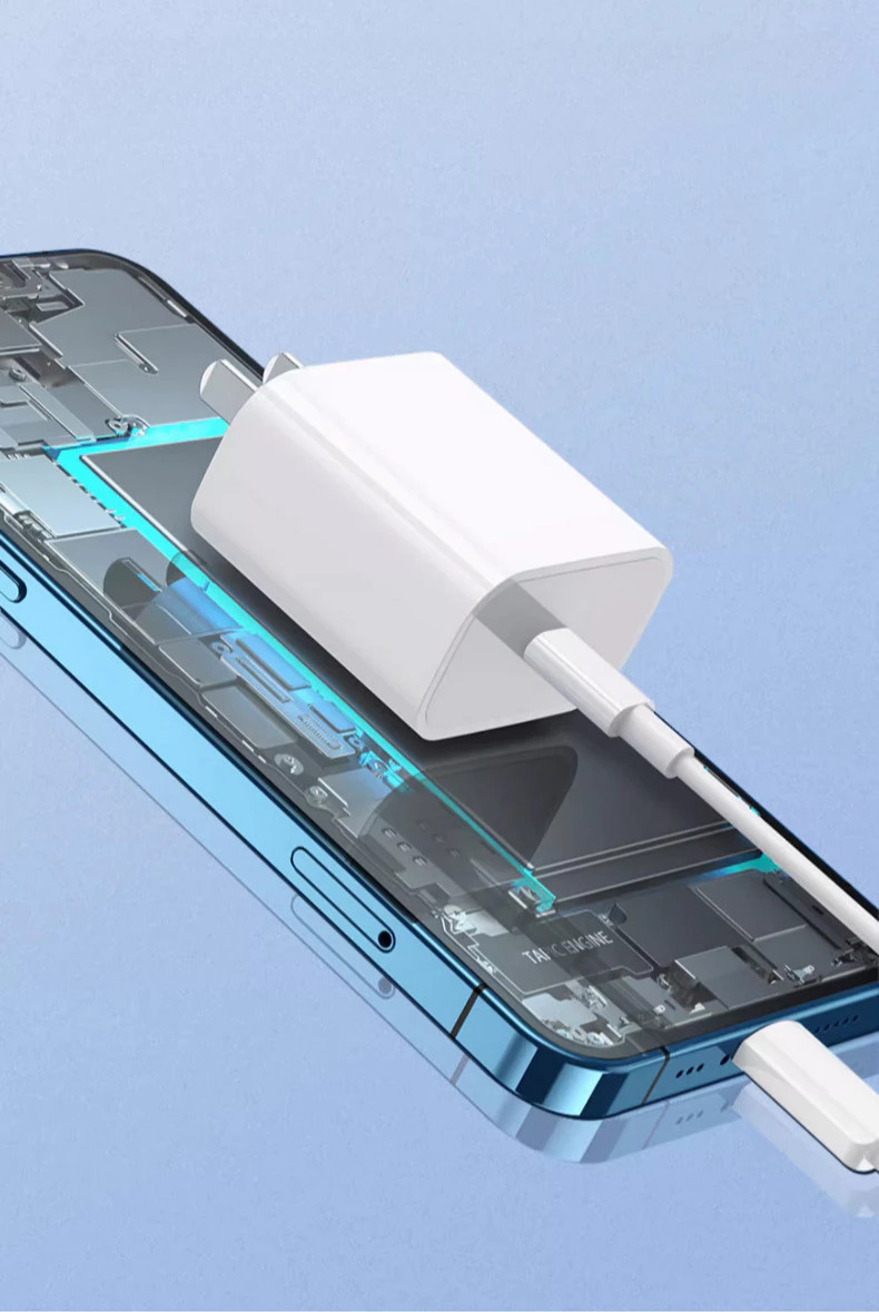 20W Fast Charger USB-C Power Adapter With USB PD Cable Cord US Plug ...