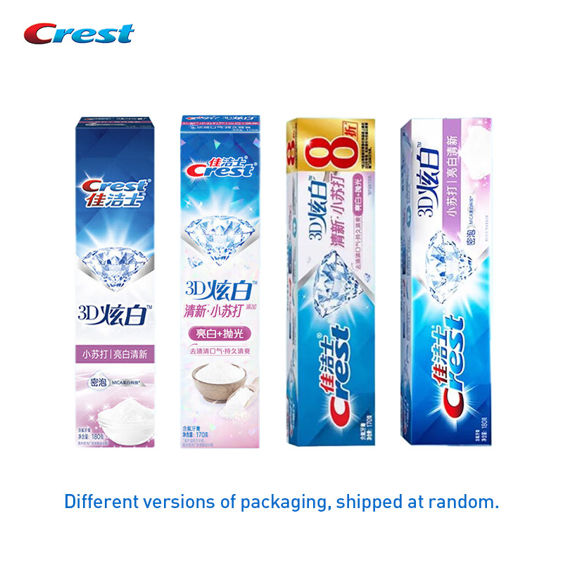 Crest 3D White Baking Soda Toothpaste Active Salt + Baking Soda ...