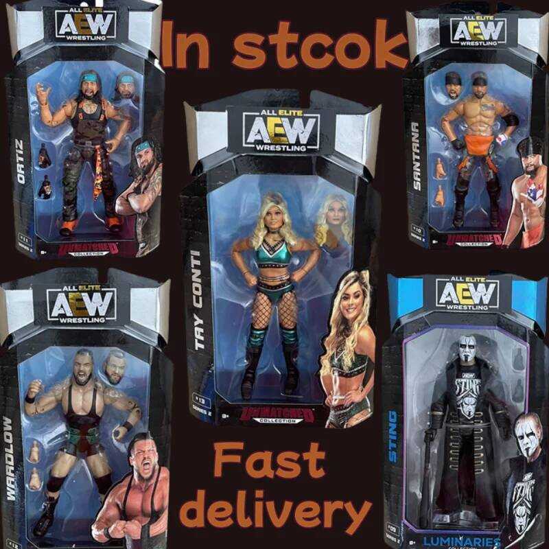 Y In Stock Wwe Aew Arena Professional Wrestler Joint Movable Puppet ...