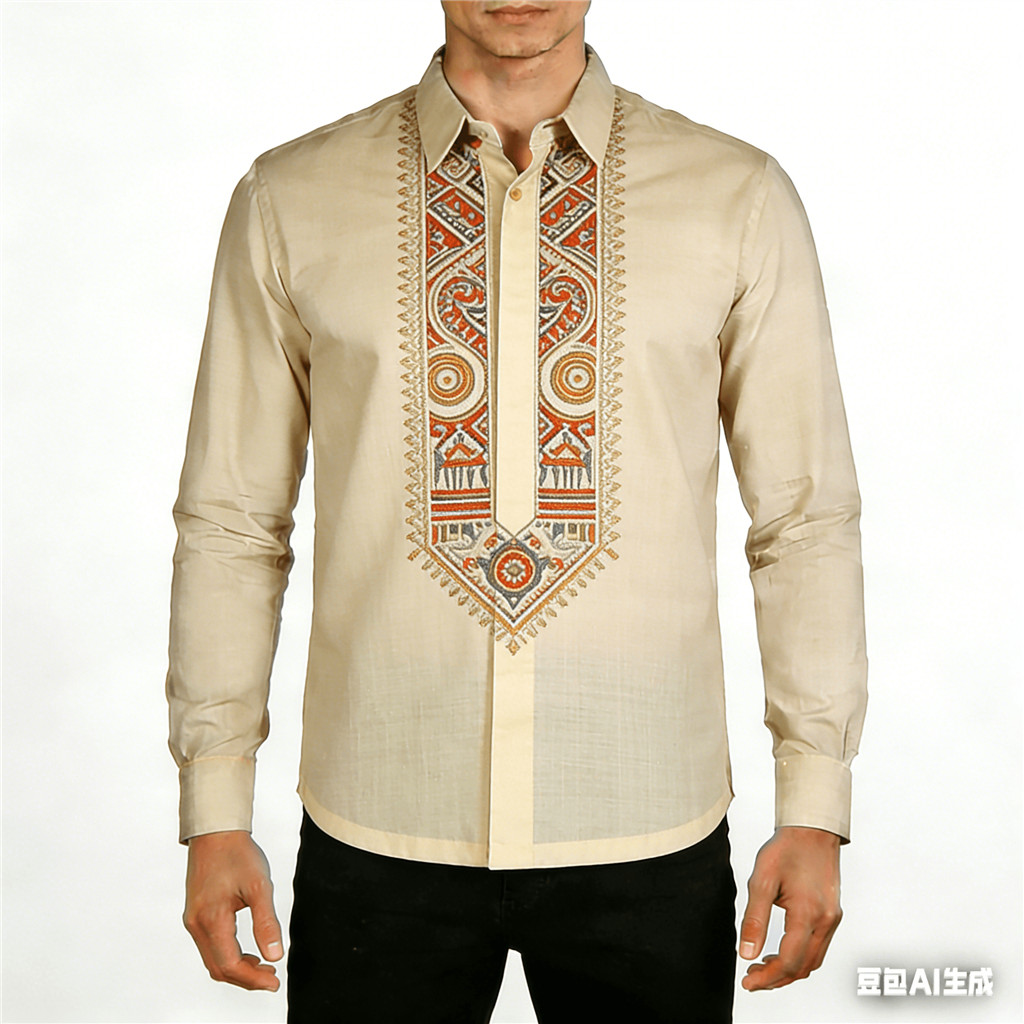 Men's Barong Shirts: Ornate Patterned Designs, Premium Fabric, Ideal ...