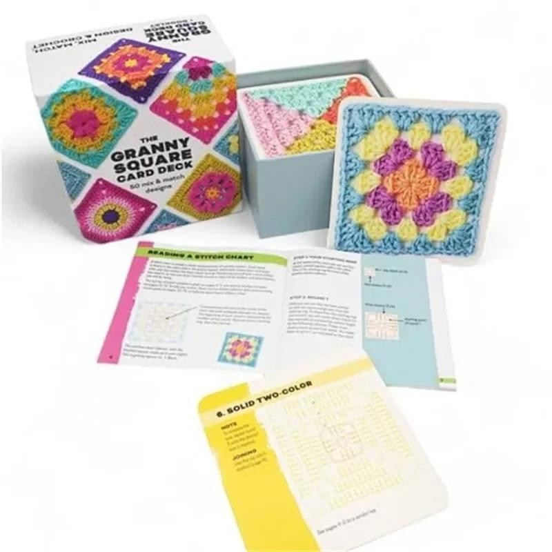 The Granny Square Card Deck 50PCS - DIY Handmade Crochet Pattern Cards ...