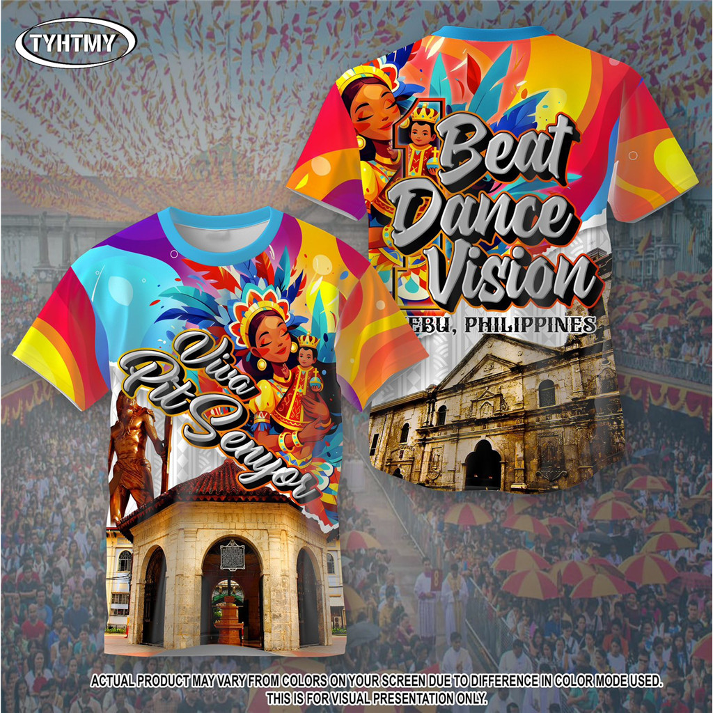 2026 NEW Design CEBU Sinulog carnival t shirt for men and women Full ...
