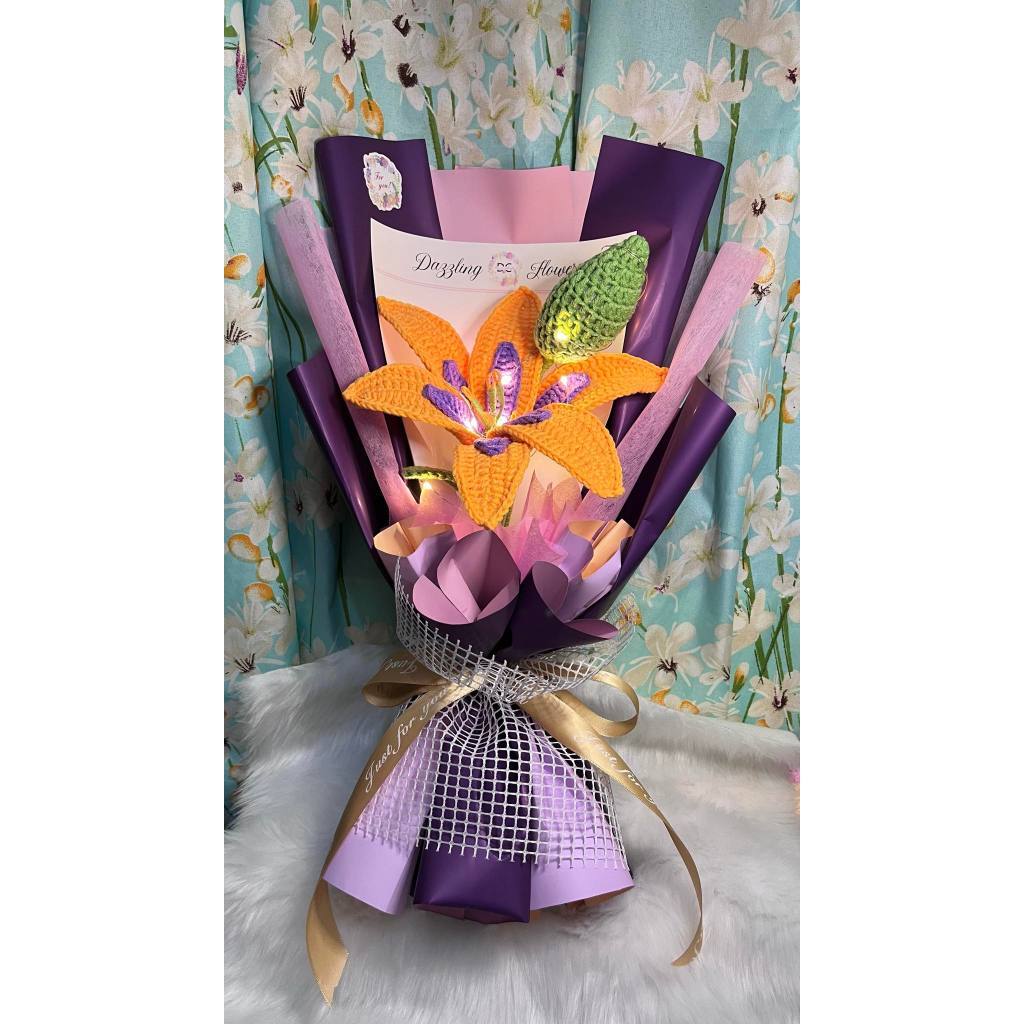 Crochet Tangled Sundrop Flower/Tangled Flower bouquet | Shopee Philippines