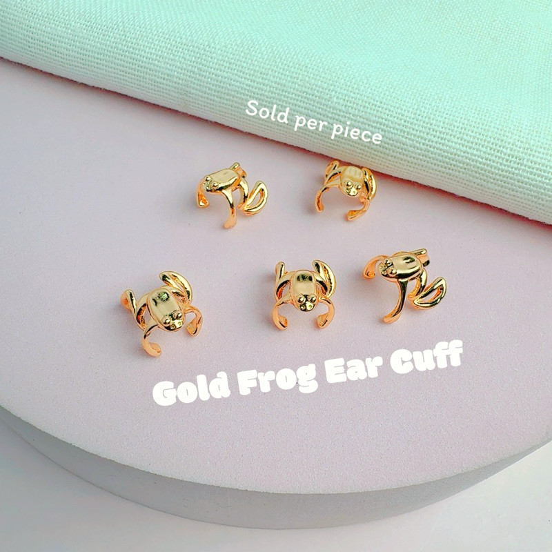 PRIM Gold FROG Ear Cuff Earring NO Piercing Required | Shopee Philippines