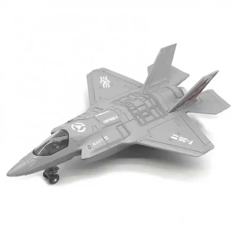 Pull Back Toy Jets F-35 Alloy Fighter Plane With Light & Sound, Die ...