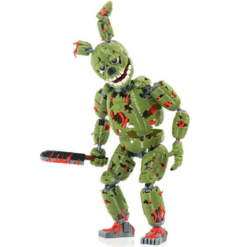 3D Printed FNAF Freddy Fazbear's Pizza Springtrap * Action Figures ...
