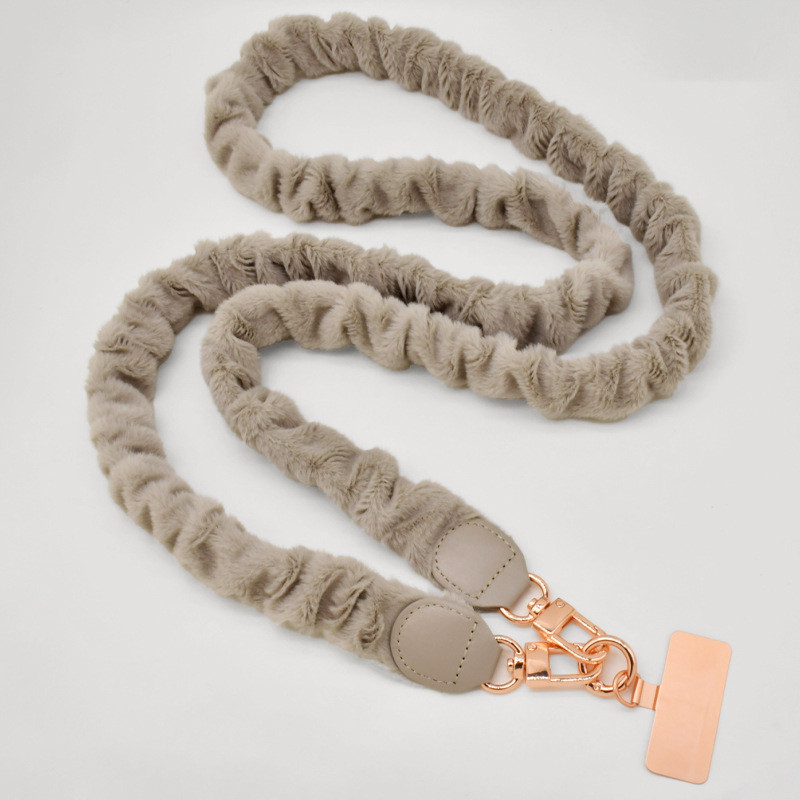Multifunctional Dual-purpose Plush Mobile Phone Lanyard Anti-lost ...