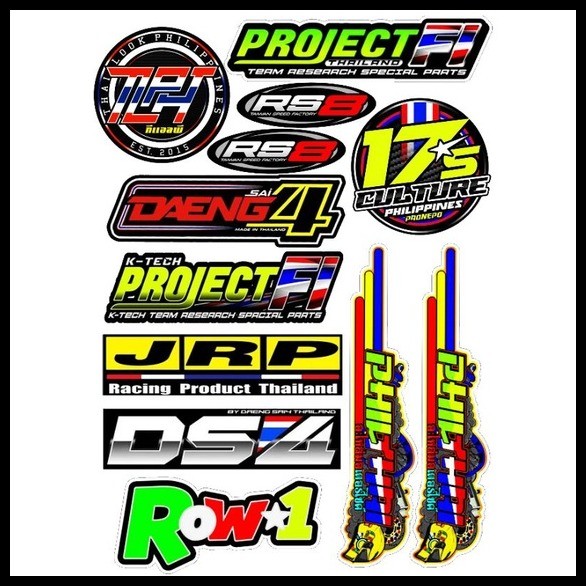 jrp sticker set in a4 size laminated waterproof | Shopee Philippines