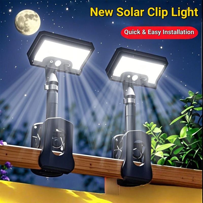Solar Outdoor Clip Light Waterproof Solar Garden Light Motion Sensor ...