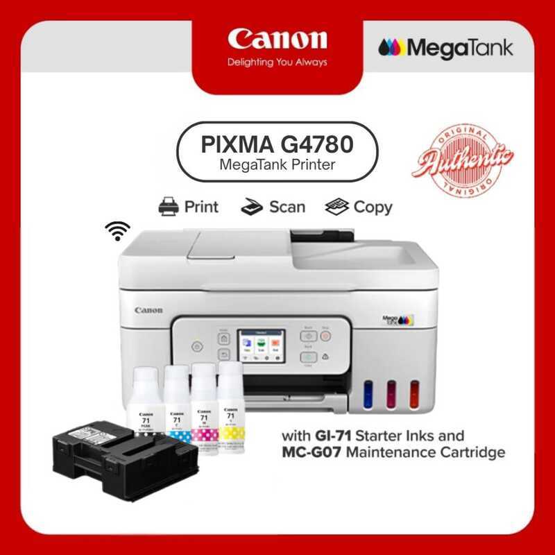 Canon Printer PIXMA G4780 Print, Scan, Copy Wireless / USB 2.0 2.7Inch ...