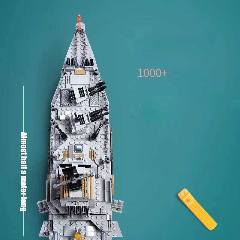 1068Pcs Navy Chariot Ship Army Boat Plane Ships Building Blocks ...