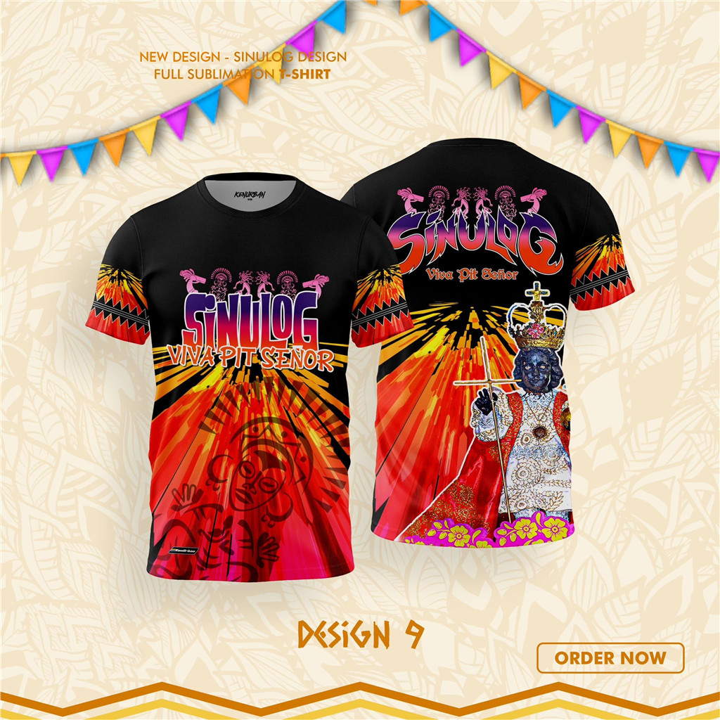 【Ready in stock】sinulog t shirt 2026 NEW Festival carnival Design T ...