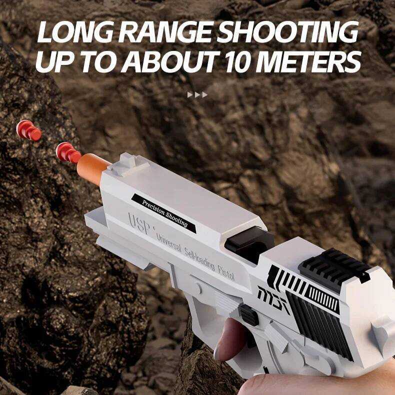 Csnoobs USP Throwing Shell Toy Gun Soft Bullet Airsoft Launcher Outdoor ...