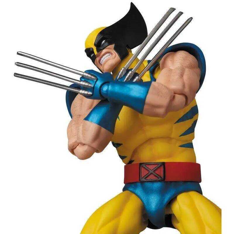 Original 100% Ct Wolverine Mafex 096 Deadpool Action Figure Comic ...