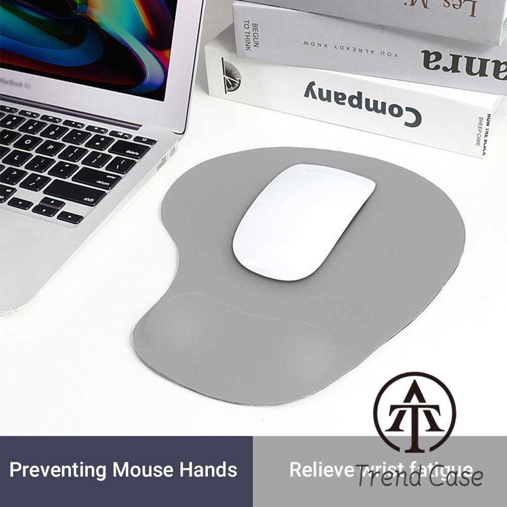 19*23 Cm Silicone Mouse Pad with Wrist Support Anti-slip Hand Rest ...