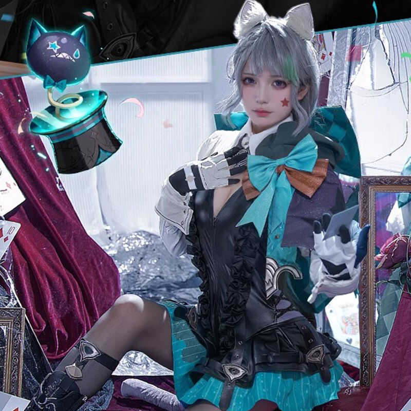 nshin Game Impac Lynette Cosplay Costume Magic Assistant Lynette ...