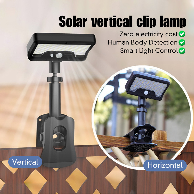 Solar Outdoor Clip Light Waterproof Solar Garden Light Motion Sensor ...