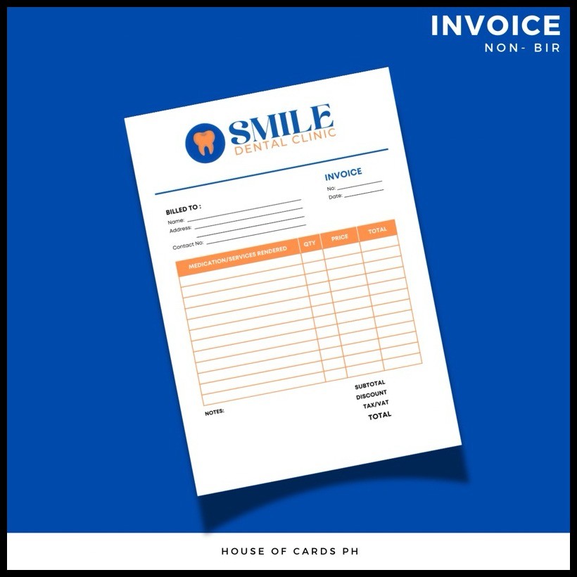 Customized Invoice pad (Non-BIR) | Shopee Philippines