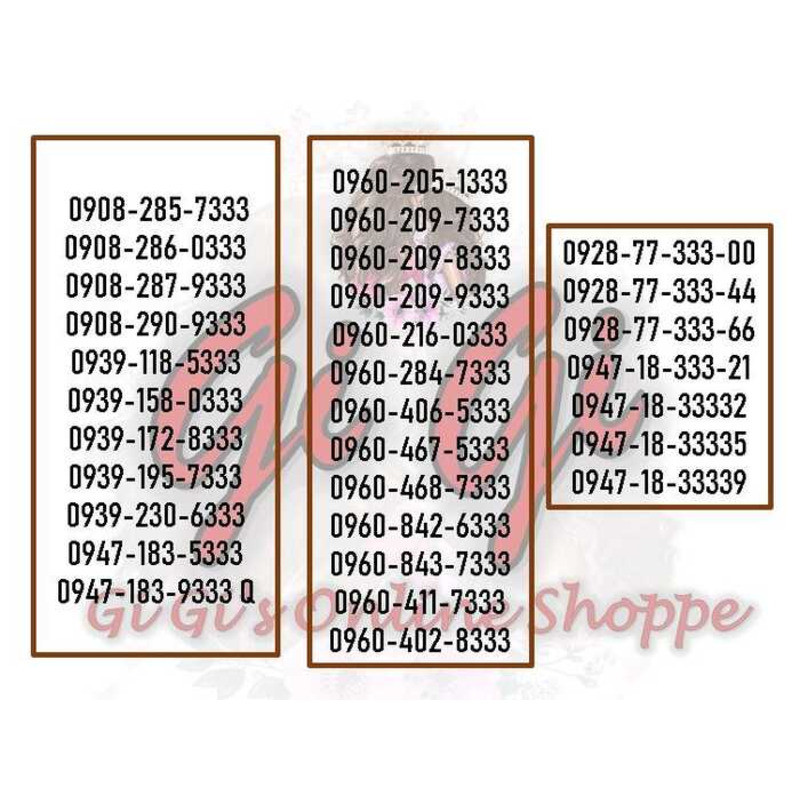 Gigi's 3333 SMART VANITY SIM B82 | Shopee Philippines