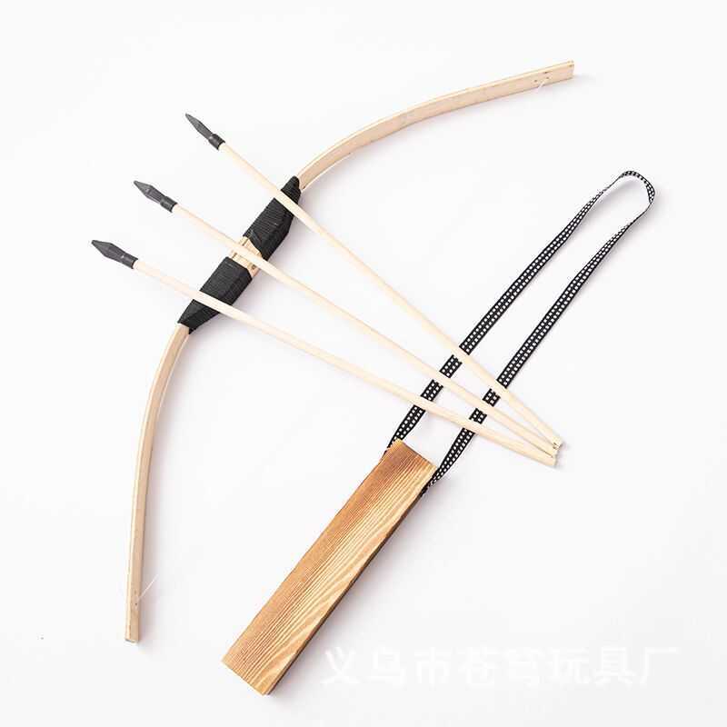 70cm Hemp Rope Bow and Arrow 70 Bow Wooden Bow Bamboo Bow and Arrow Hot ...
