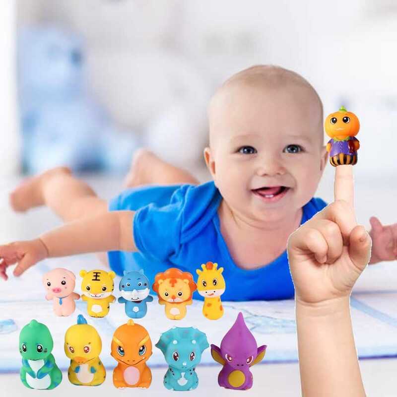 PUZHE Soft Rubber Children Gifts Cartoon Children's Toy Finger Dolls ...