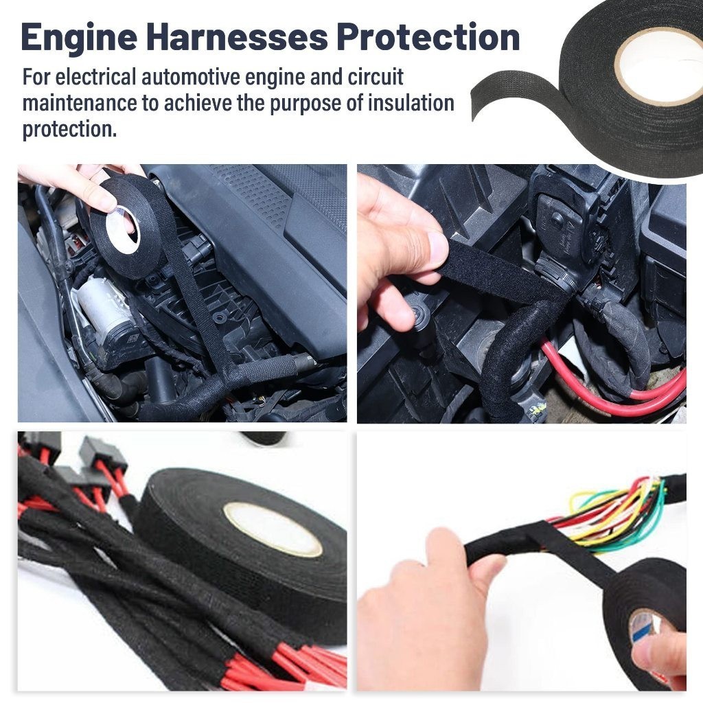 25M Heat-resistant Flame Retardant Tape Adhesive Cloth Tape Self ...