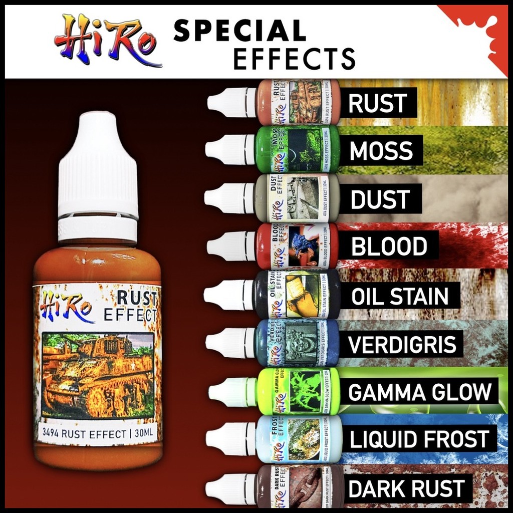 Hiro Special Effects (30ml) - Rust Effect / Moss Effect / Gamma Glow ...