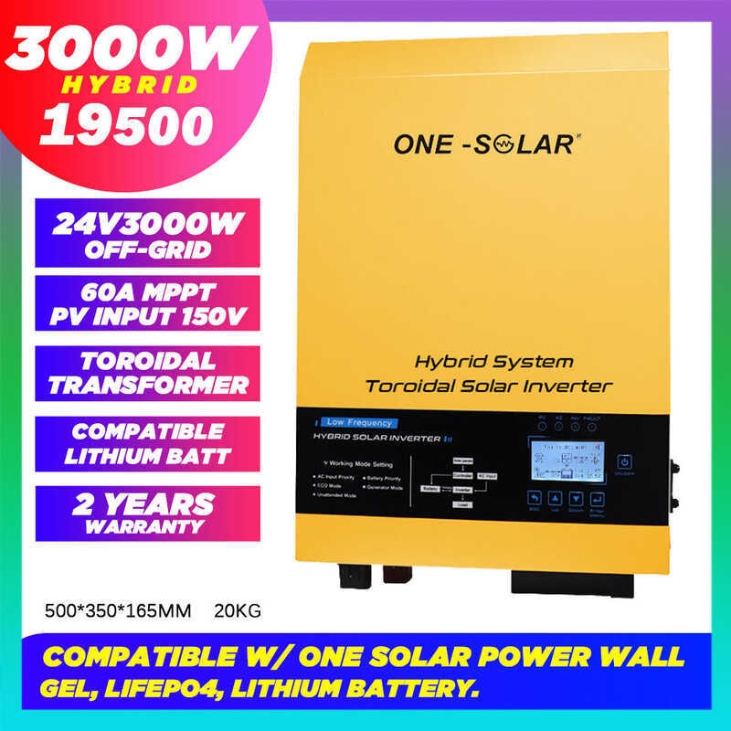 One Hybrid Toroidal Off Grid Solar 24V3000w 48V6000w 48V5000w Snadi ...