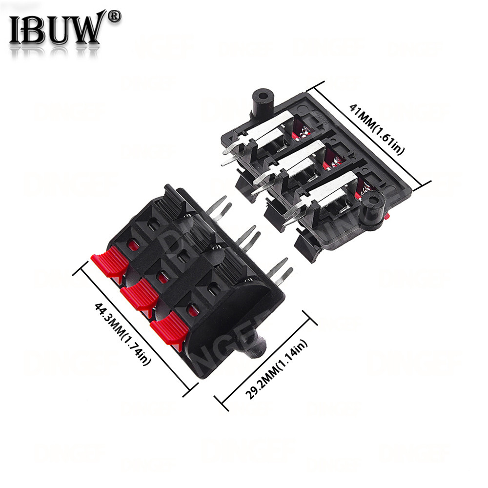 5PCS Plastic 2/4/6/8/12 Positions Connector Terminal Push In Jack ...