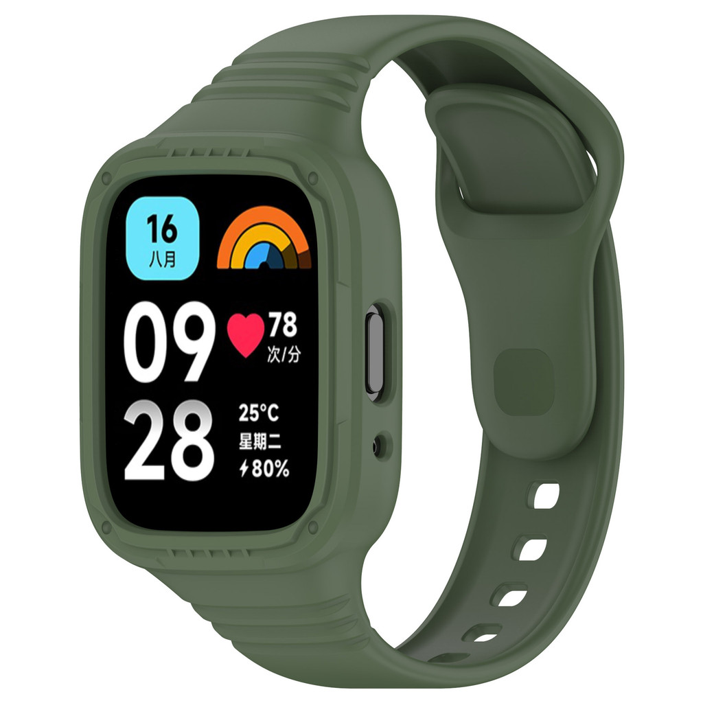 Silicone Strap with Case Replacement Bracelet for Redmi Watch 3 / Redmi ...