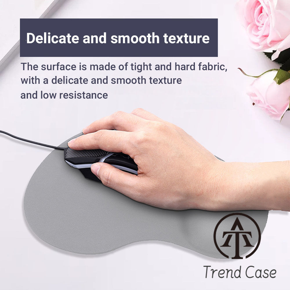 19*23 Cm Silicone Mouse Pad with Wrist Support Anti-slip Hand Rest ...