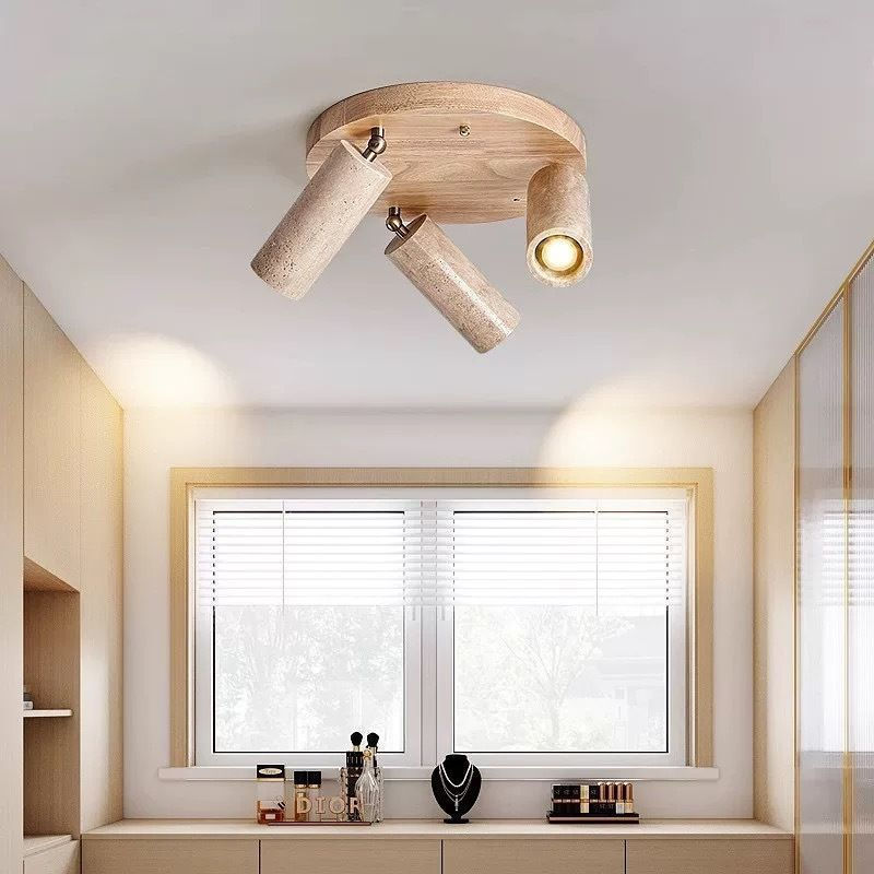 Yellow Travertine Corridor Light, Retro Japanese Style Entrance Ceiling ...