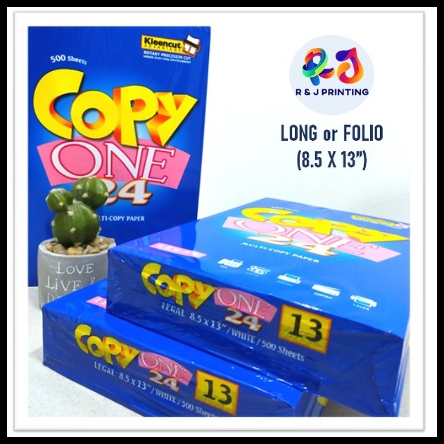 COPY ONE PAPER, 80GSM - RETAIL 50 and 100 PCS | Shopee Philippines