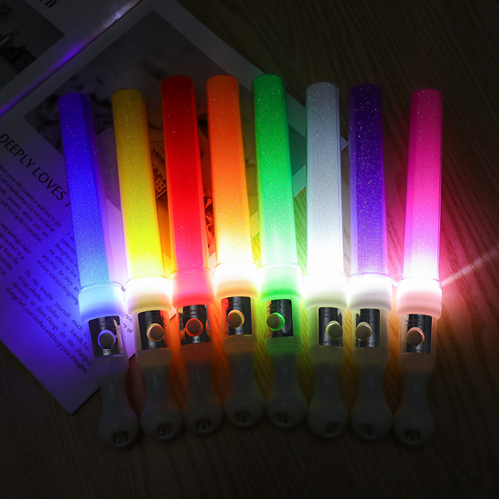 Vibrant Flashing LED Glow Sticks - Bright Luminous Short Sticks for ...