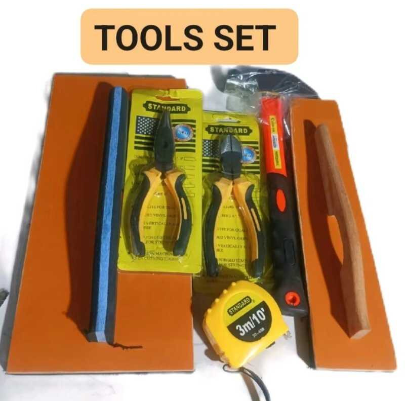 TOOLS SET FOR CONSTRUCTION 6In1 RODELA RODELITA HAMMER LONG NOSE CUTTER ...