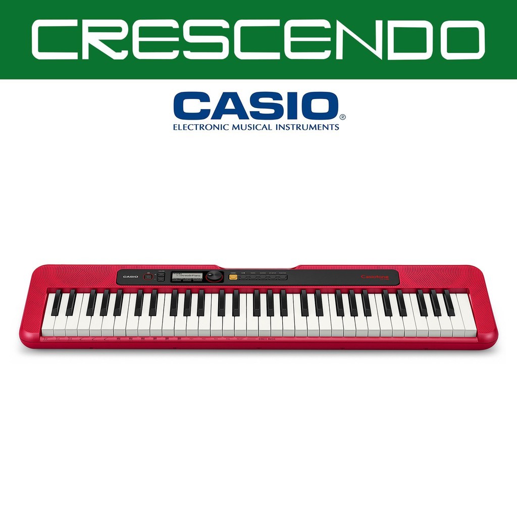 Casio CT-S200RD-FA 61 Keys Slim Casiotone Keyboard (Red) includes Free ...