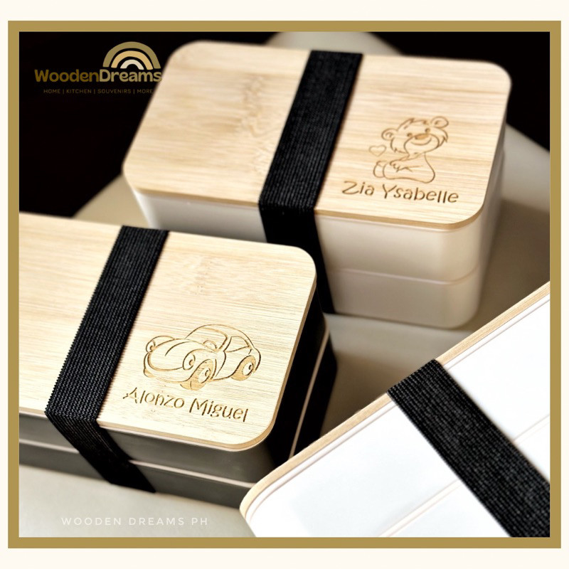 Personalized Bento Box/ Lunch Box (Laser Engraving) | Shopee Philippines