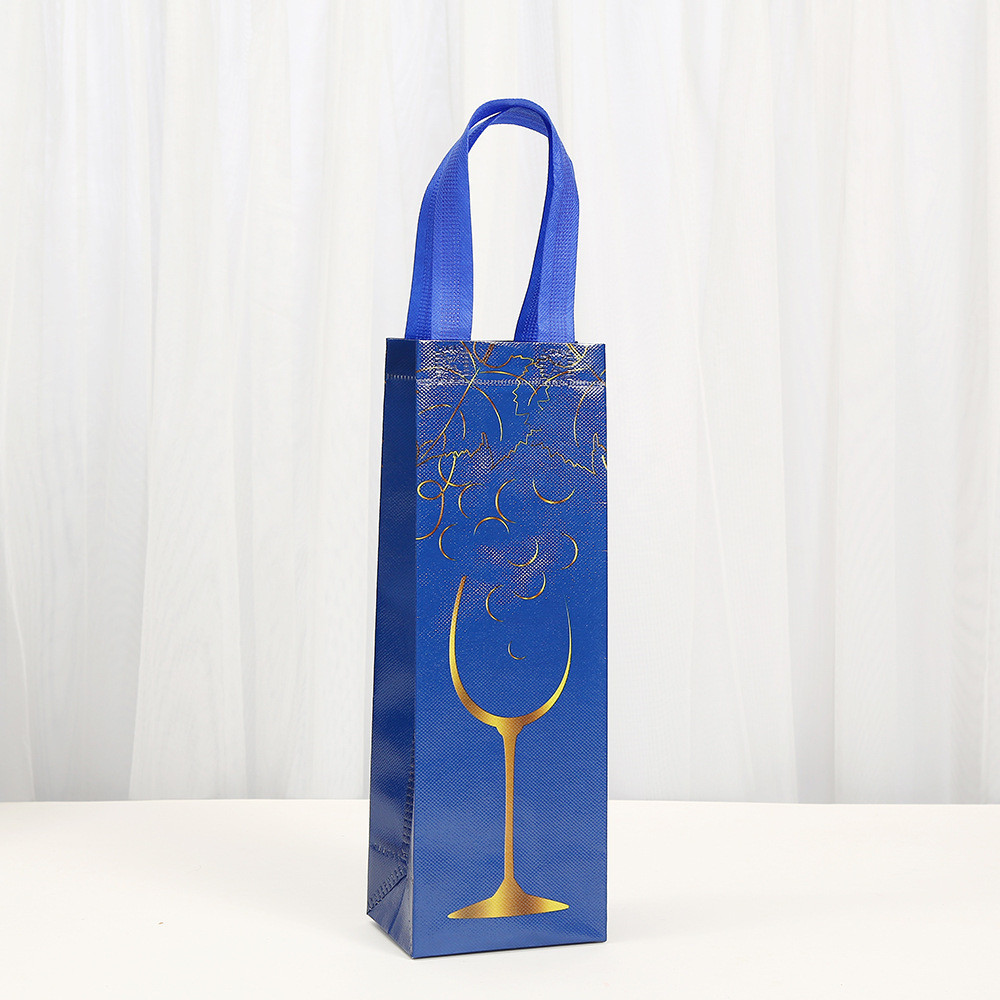 12pcs Red wine single pack thickened bag wine nonwoven packaging bag ...