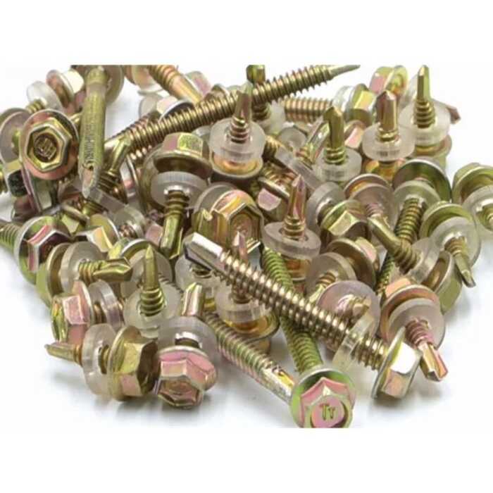TEXSCREW 1000Pcs/Pack Hexagon Washer Drill Tail Tex Screw Self Tapping ...