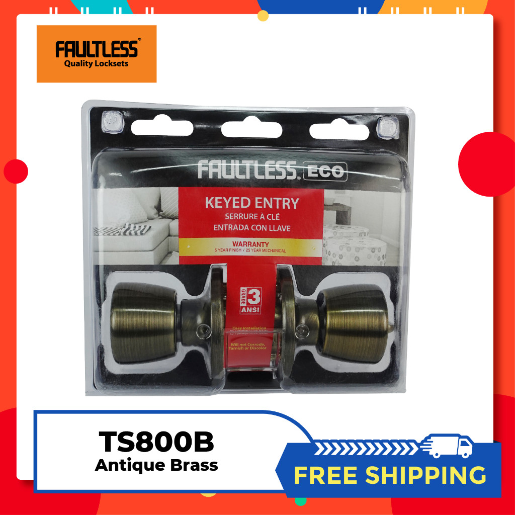 FAULTLESS ECO KNOBSET (DOORKNOB) | Shopee Philippines