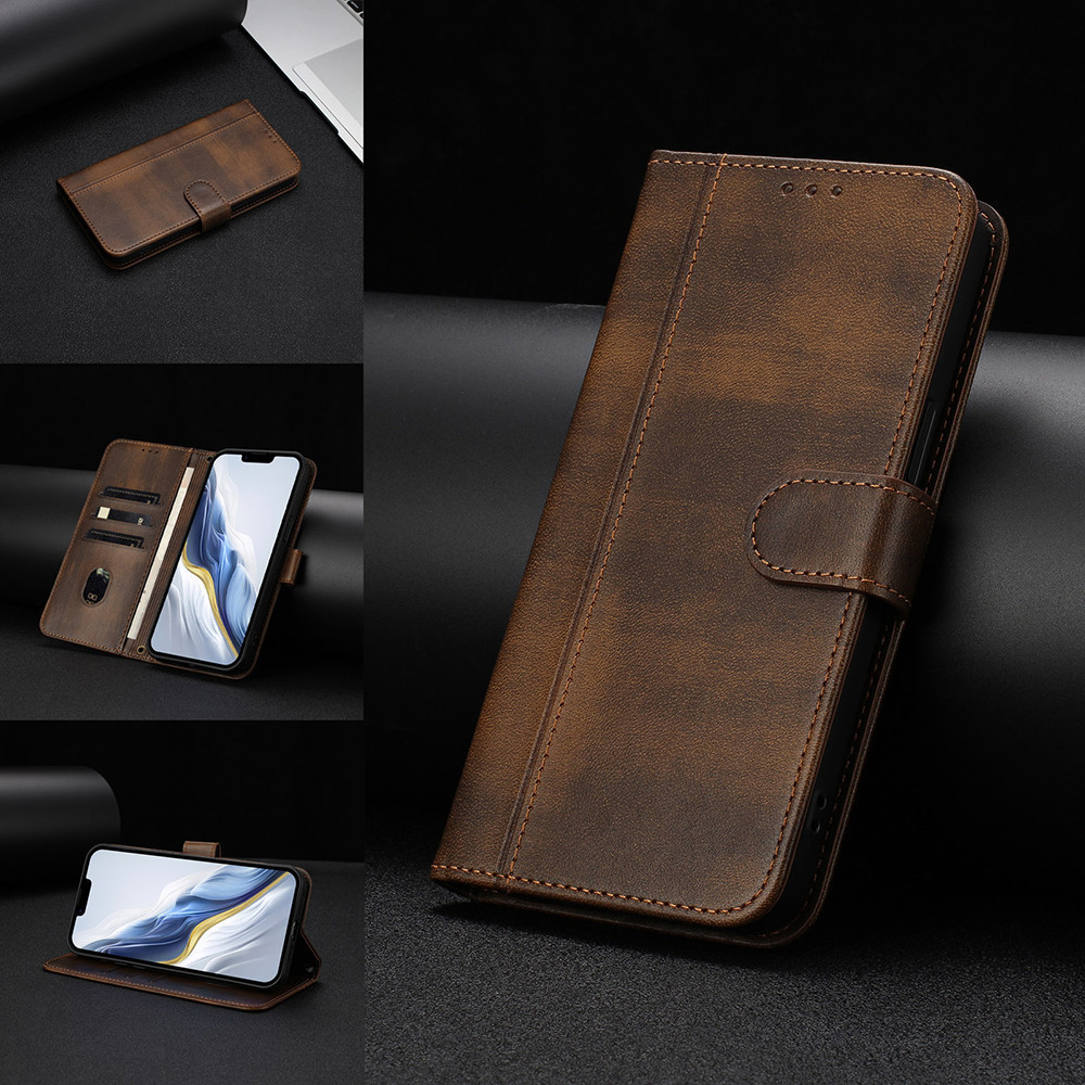 Retro Premium Leather Flip Phone Wallet Case For Samsung Galaxy S26 Pro ...