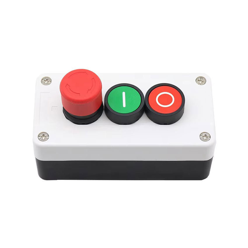 On/Off Power Push Button Switch Metal Case 1/2/3 Keys Emergency Stop ...