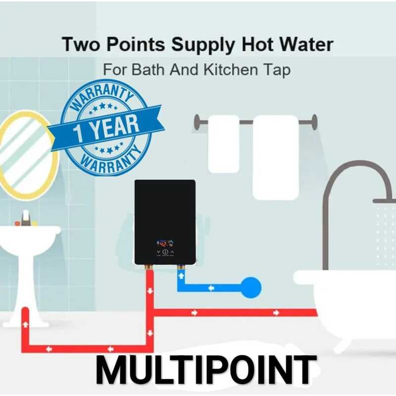 multipoint water heater bathtub, kitchen, 1year warranty with built-in ...